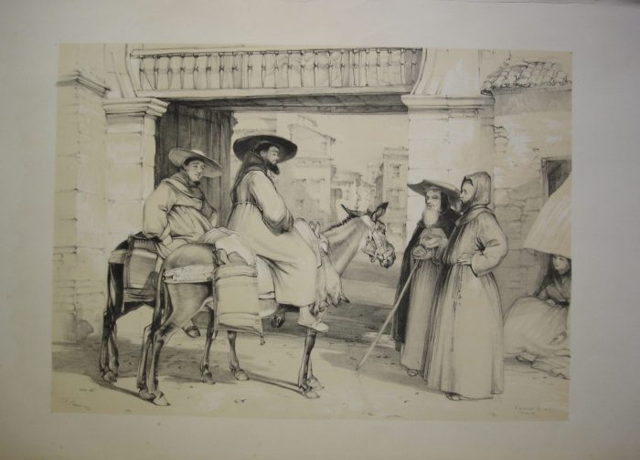 Mendicant Frailes, Granada, del artista John Frederick Lewis – Grabados ... Mendicant Frailes, Granada, del artista John Frederick Lewis – Grabados ...